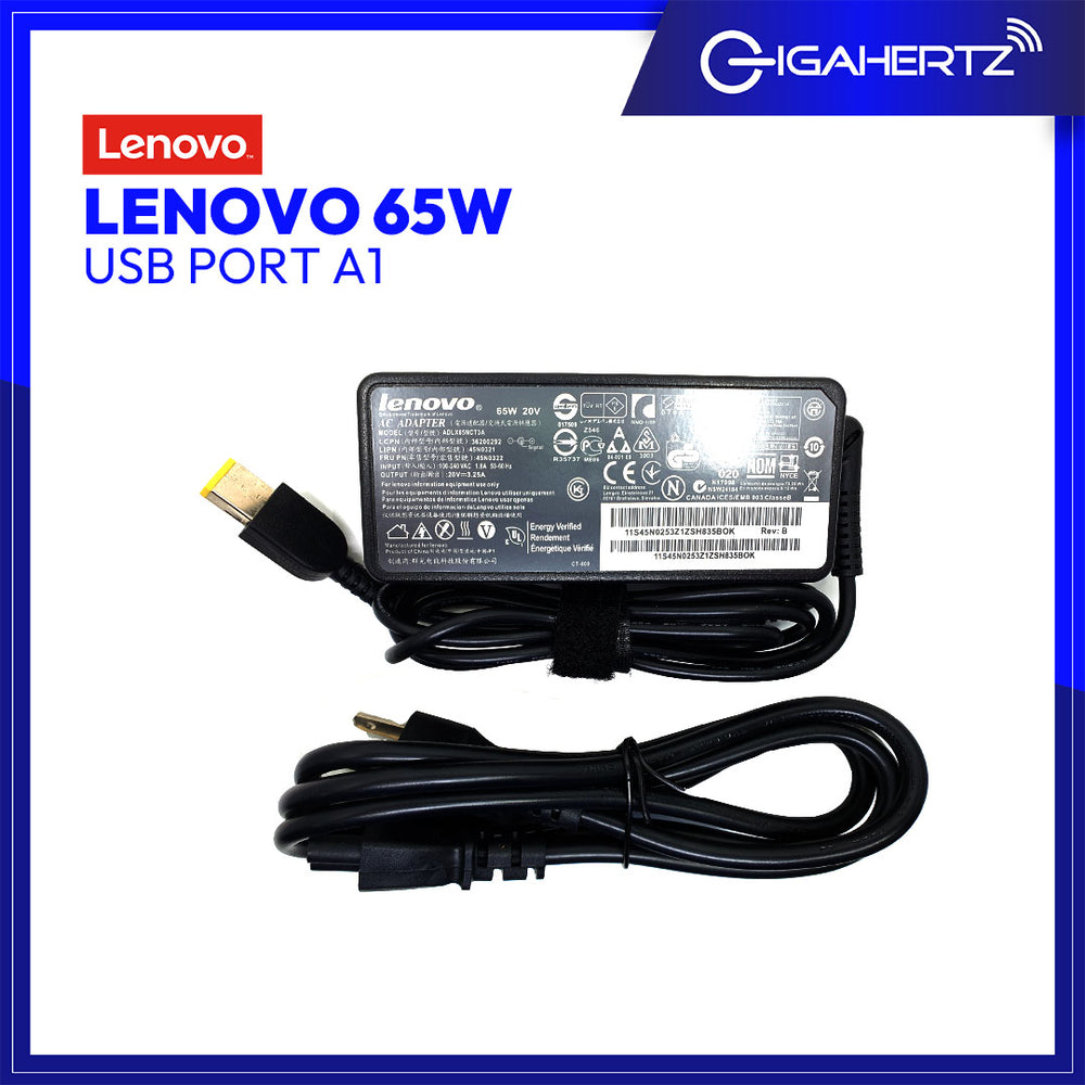 Lenovo Adapter 65W USB Port A1 - Gigahertz