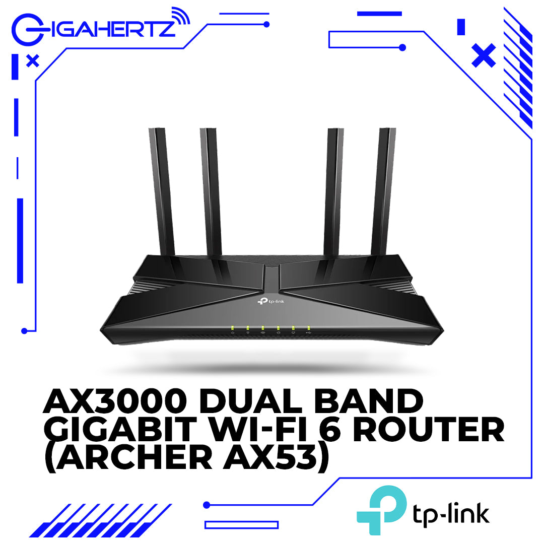 TP-Link AX3000 Dual Band Gigabit Wi-Fi 6 Router (Archer AX53) | Gigahertz
