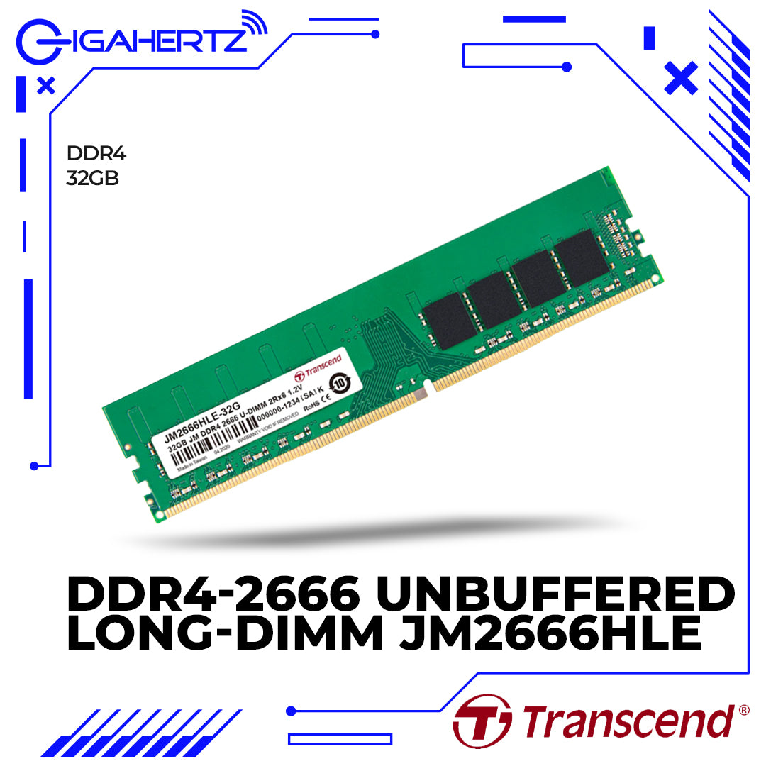 Transcend DDR4-2666 Unbuffered Long-DIMM JM2666HLE | Gigahertz