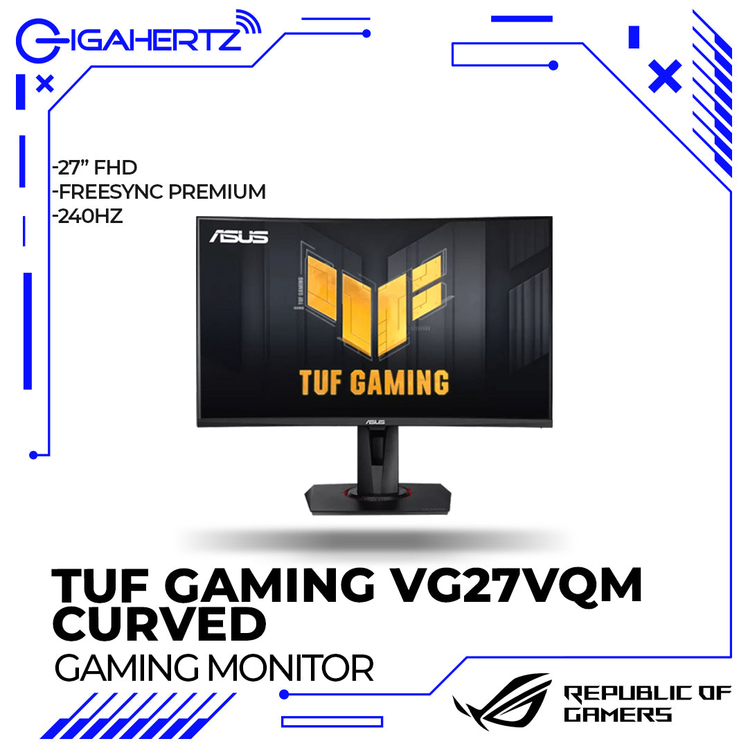 TUF Gaming VG27VQM Curved Gaming Monitor | Gigahertz