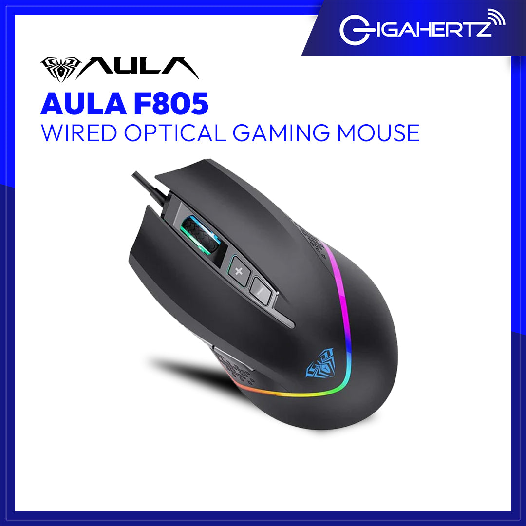 Aula F805 Wired Optical Gaming Mouse | Gigahertz
