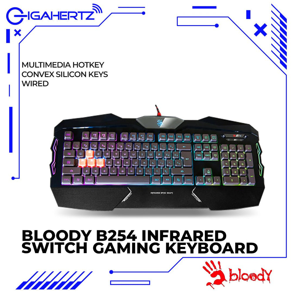 A4Tech Bloody B254 Infrared Switch Gaming Keyboard | Gigahertz