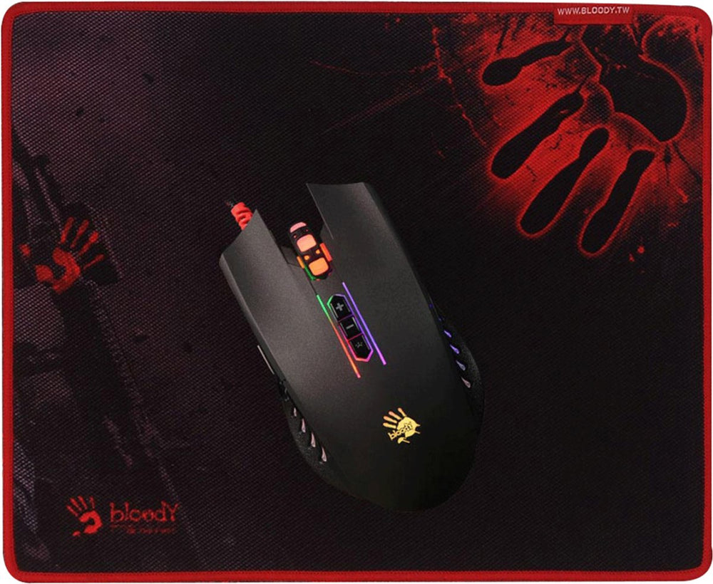 A4Tech Bloody Q8181S Gaming Mouse w/ Pad Combo | Gigahertz