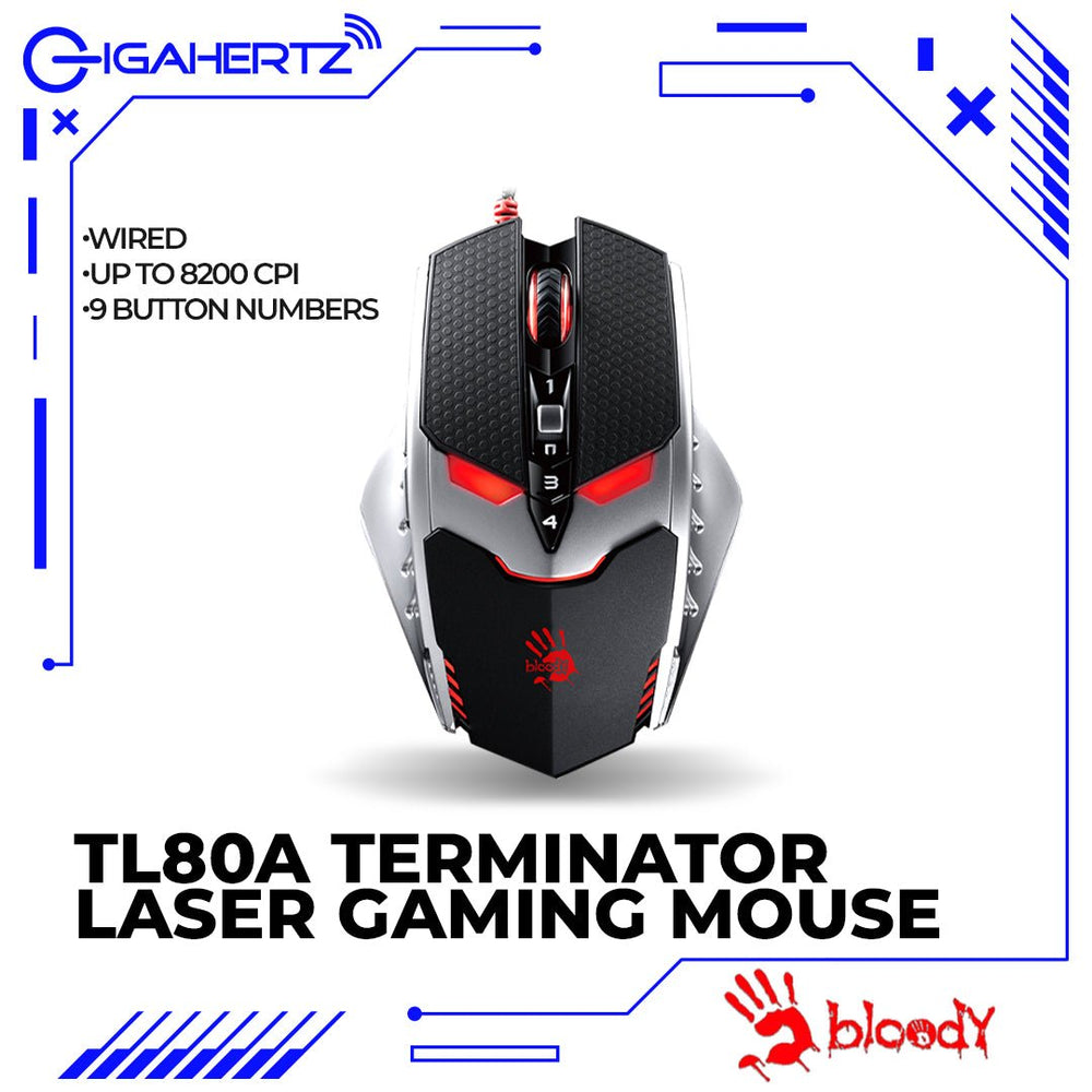 A4Tech Bloody TL80A Terminator Laser Gaming Mouse | Gigahertz