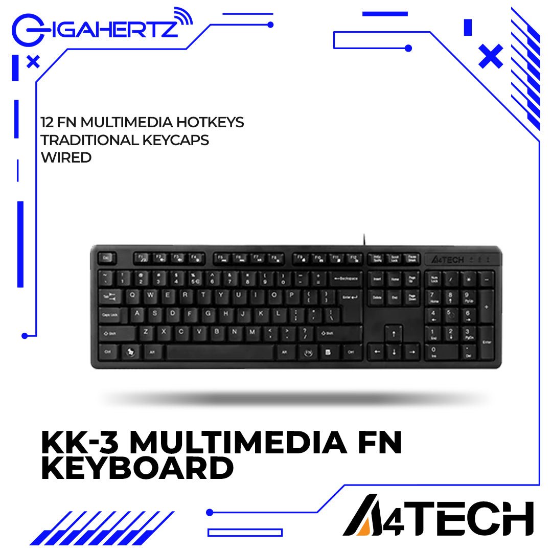 A4Tech KK-3 Multimedia FN Keyboard | Gigahertz