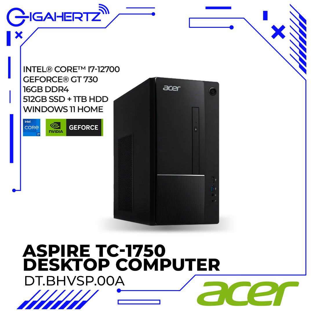 Aacer Aspire TC-1750 Desktop Computer DT.BHVSP.00A | Gigahertz