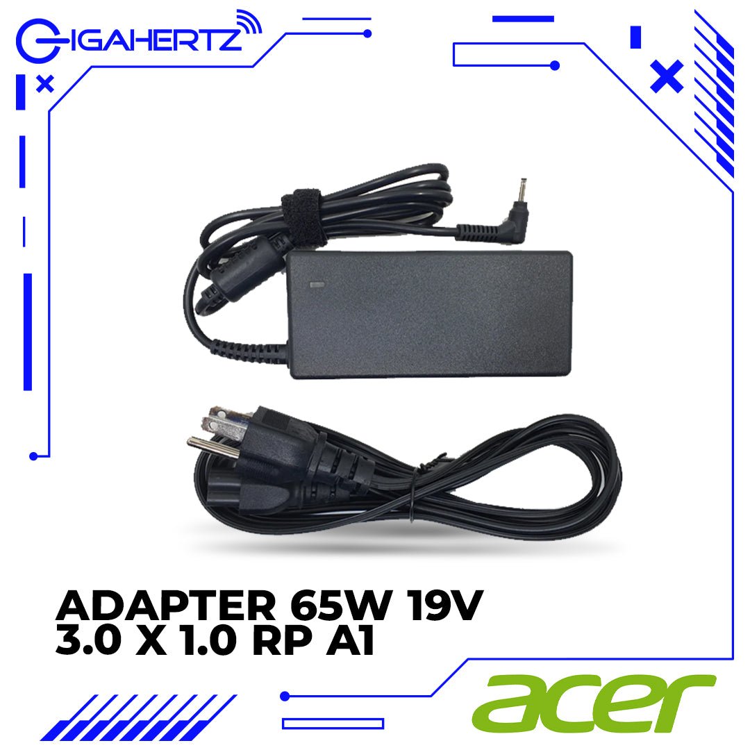Acer Adapter 65W 19V 3.0 x 1.0 RP A1 | Gigahertz