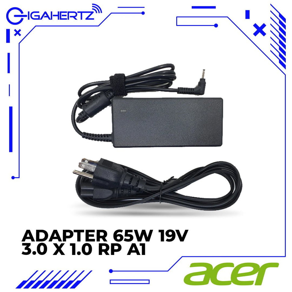 Acer Adapter 65W 19V 3.0 x 1.0 RP A1 | Gigahertz