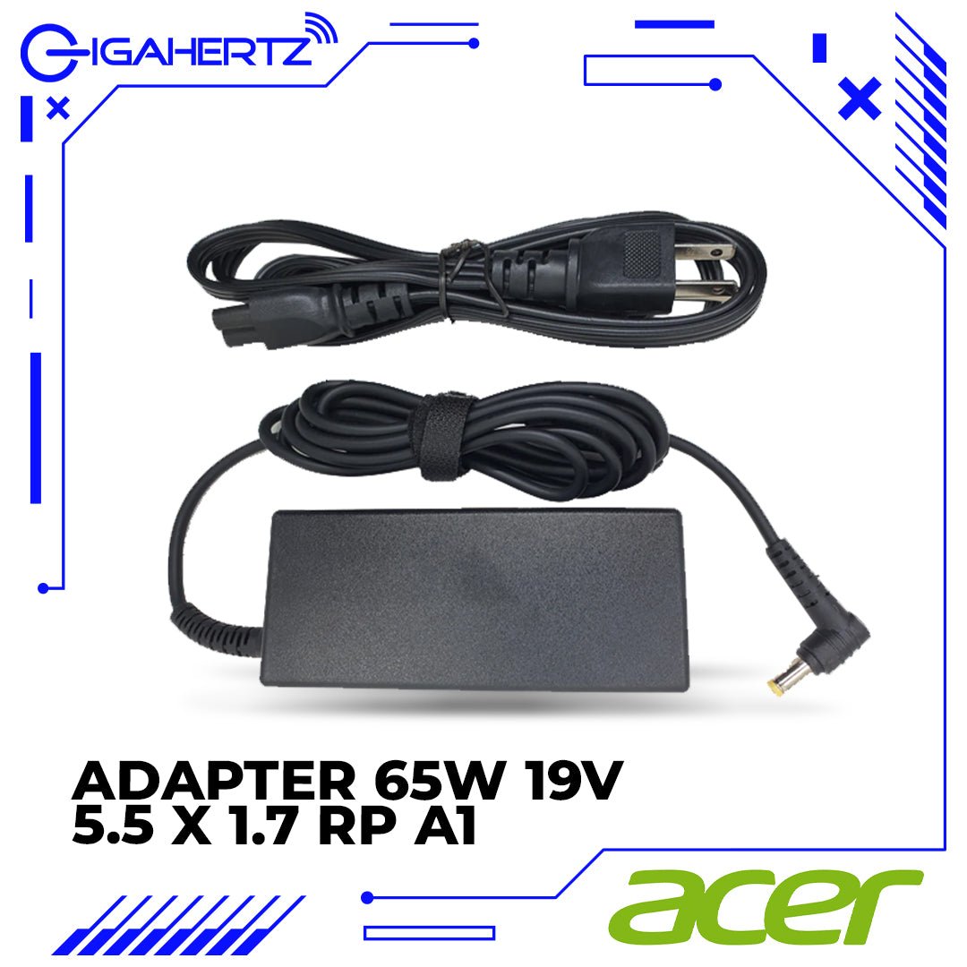 Acer Adapter 65W 19V 5.5 X 1.7 RP A1 | Gigahertz