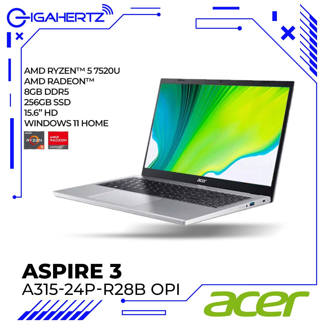 Acer Aspire 3 A315-24P-R28B OPI | 15.6" HD | Ryzen 5 7520U | Radeon ...