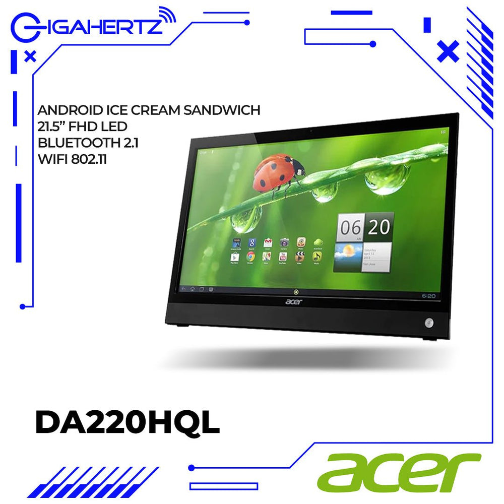 Acer DA220HQL 21.5-inch Full HD Touch Screen - Gigahertz