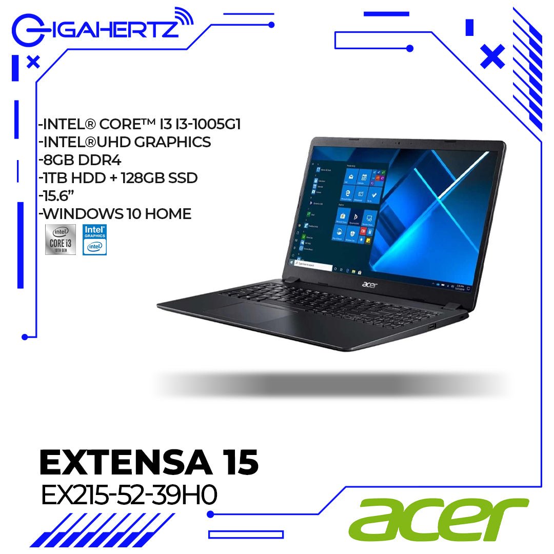 Acer Extensa 15 EX215-52-39H0 | 15.6" | i3-1005G1 | UHD Graphics | 8GB ...