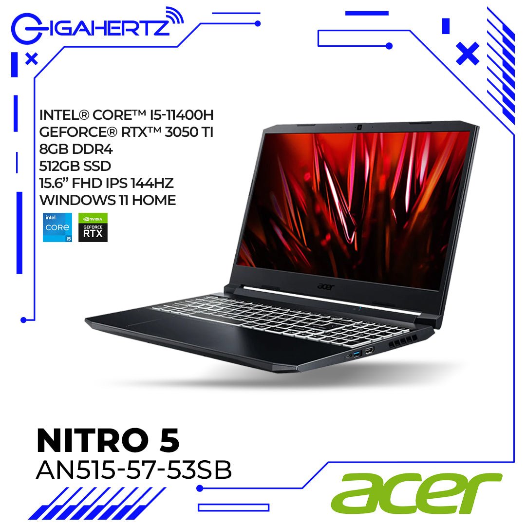 Acer Nitro 5 AN515-57-53SB | 15.6" FHD | i5-11400H | GeForce RTX 3050 ...
