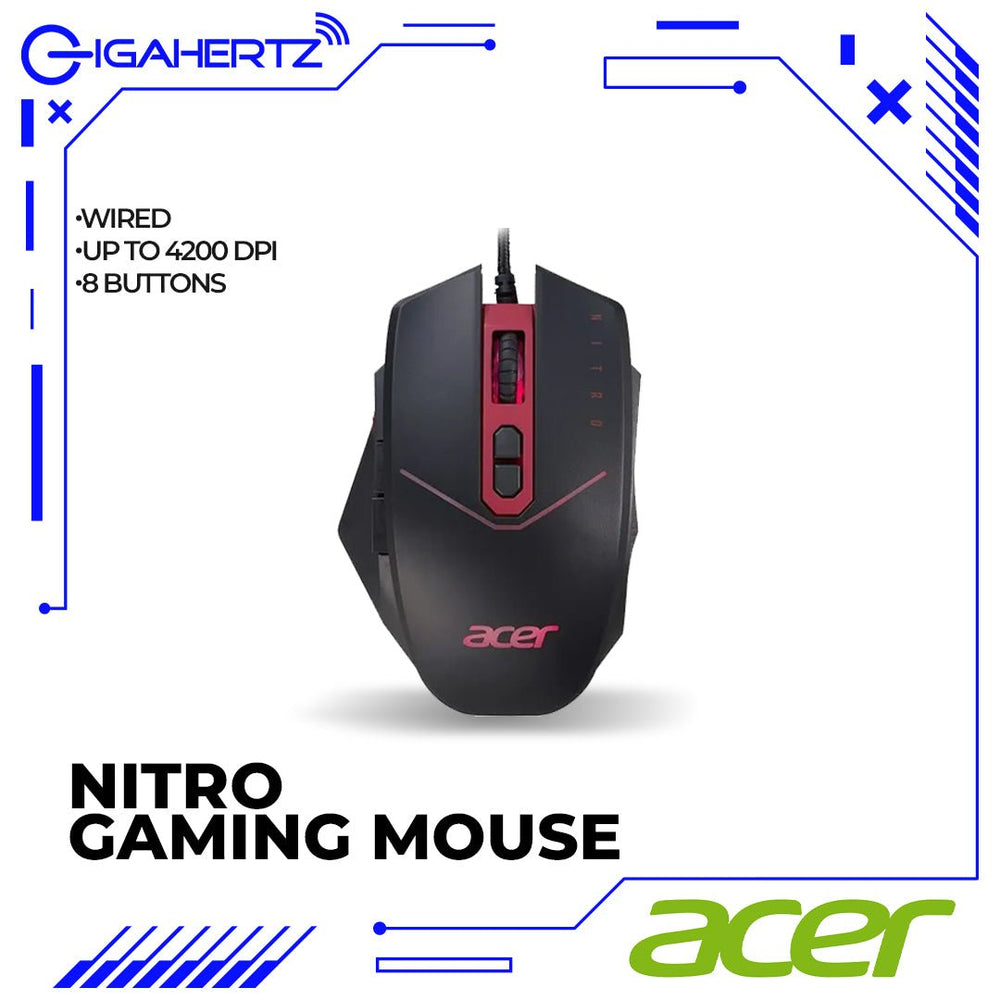 Acer Nitro Gaming Mouse GP.MCE11.01R - Gigahertz