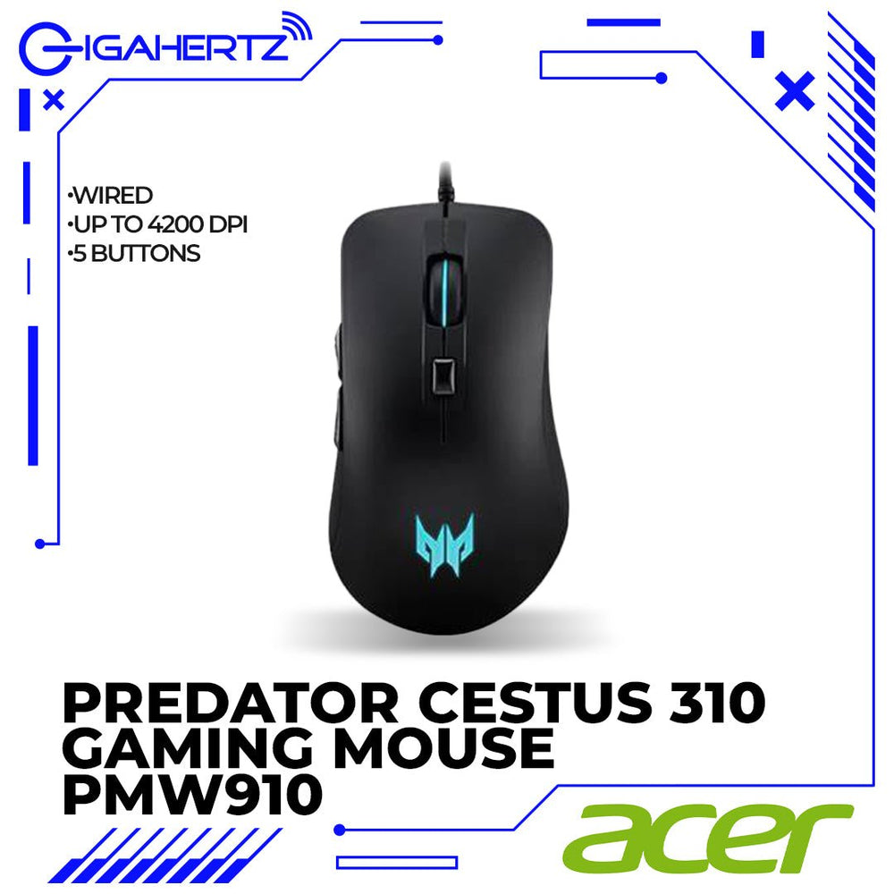 Acer Predator Cestus 310 Gaming Mouse - PMW910 | Gigahertz