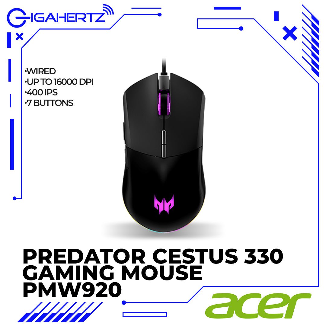 Acer Predator Cestus 330 Gaming Mouse - PMW920 | Gigahertz