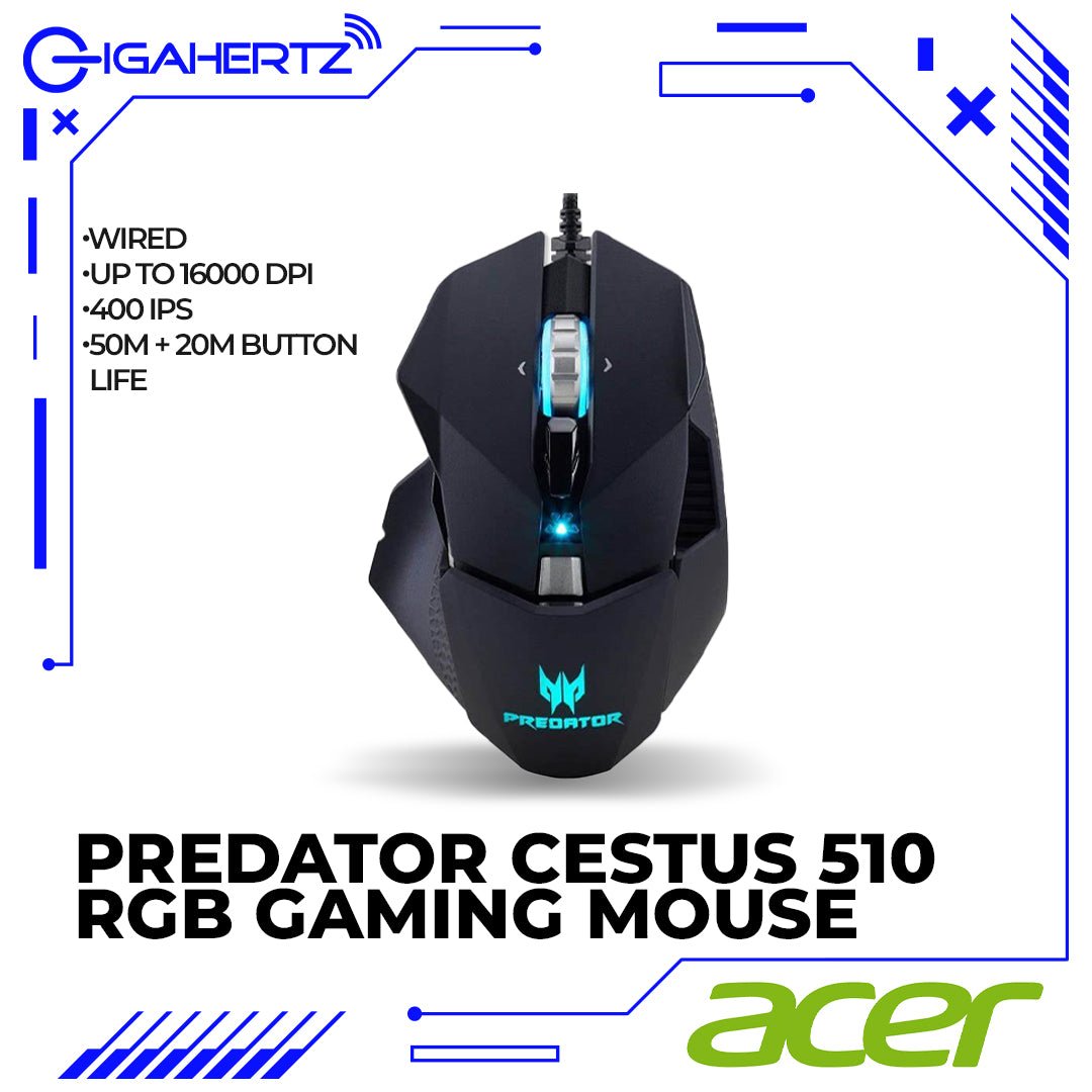 Acer Predator Cestus 510 RGB Gaming Mouse | Gigahertz