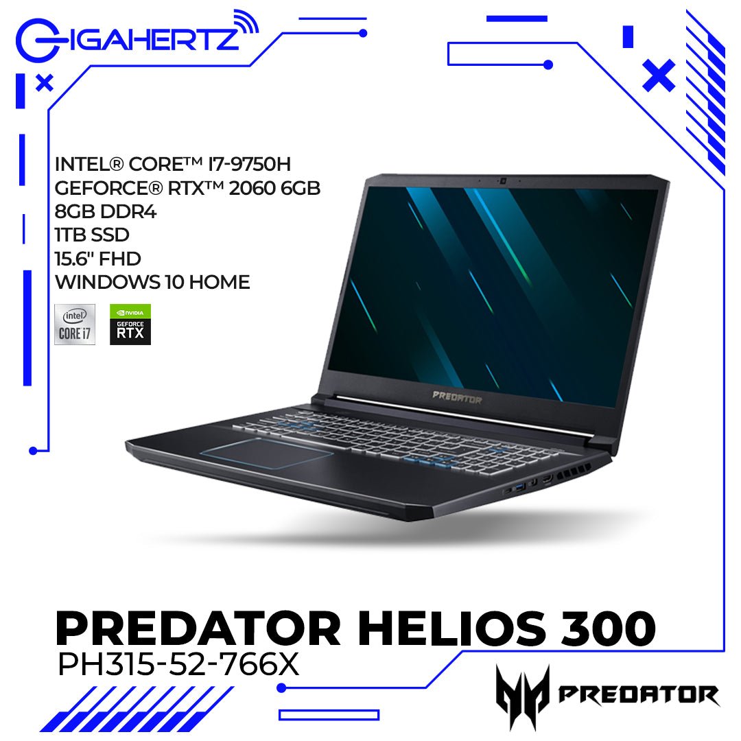 Acer Predator Helios 300 PH315-52-766X | 15.6" IPS | i7-9750H | GeForce ...