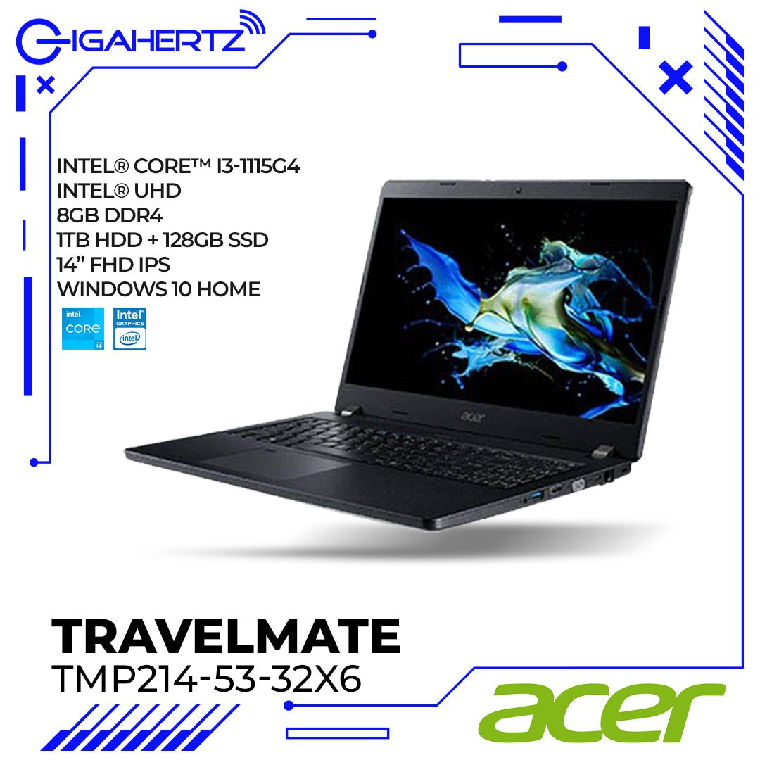 Acer Travelmate TMP214-53-32X6 Notebook Laptop | Gigahertz