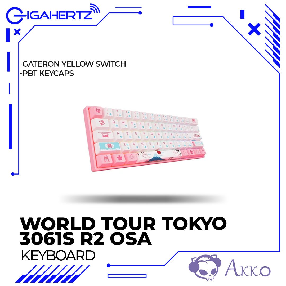 Akko World Tour Tokyo 3061S R2 OSA RGB Mechanical Keyboard | Gigahertz