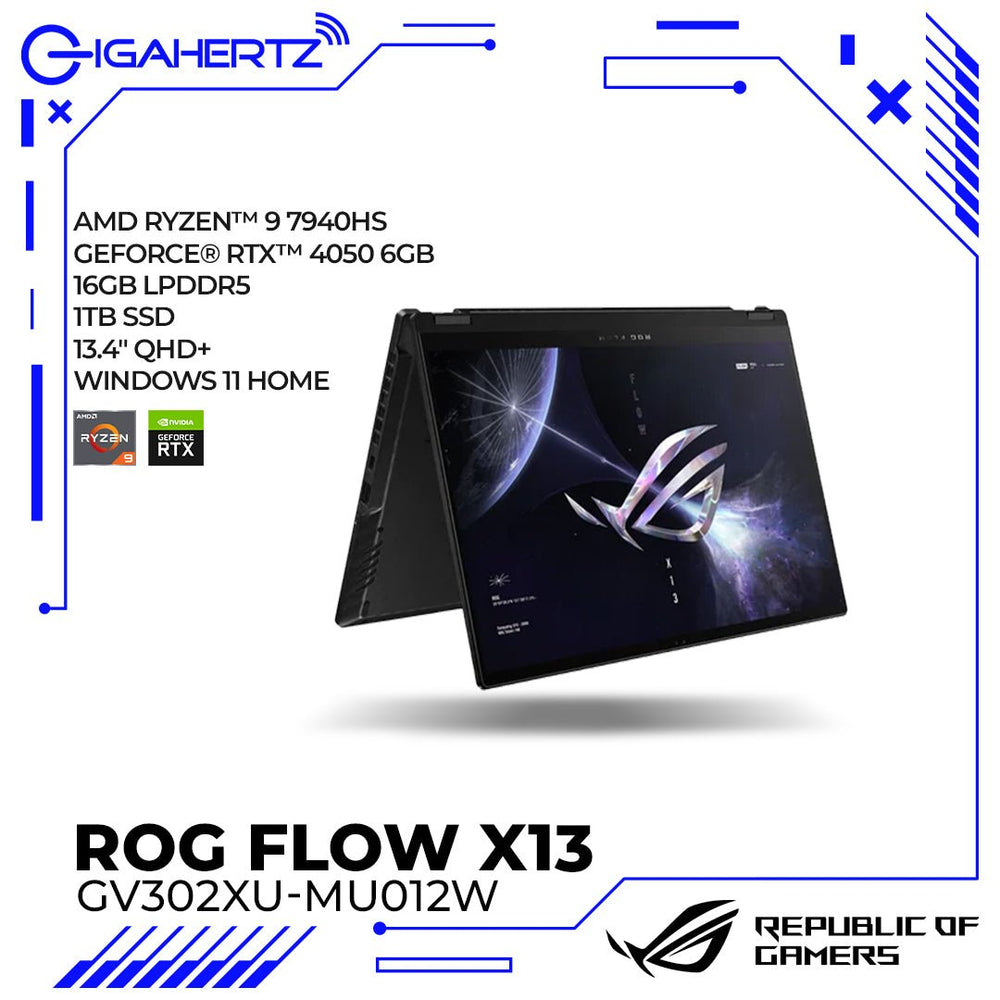 Asus ROG Flow X13 GV302XU-MU012W | Ryzen 9 7940HS | GeForce RTX 4050 ...