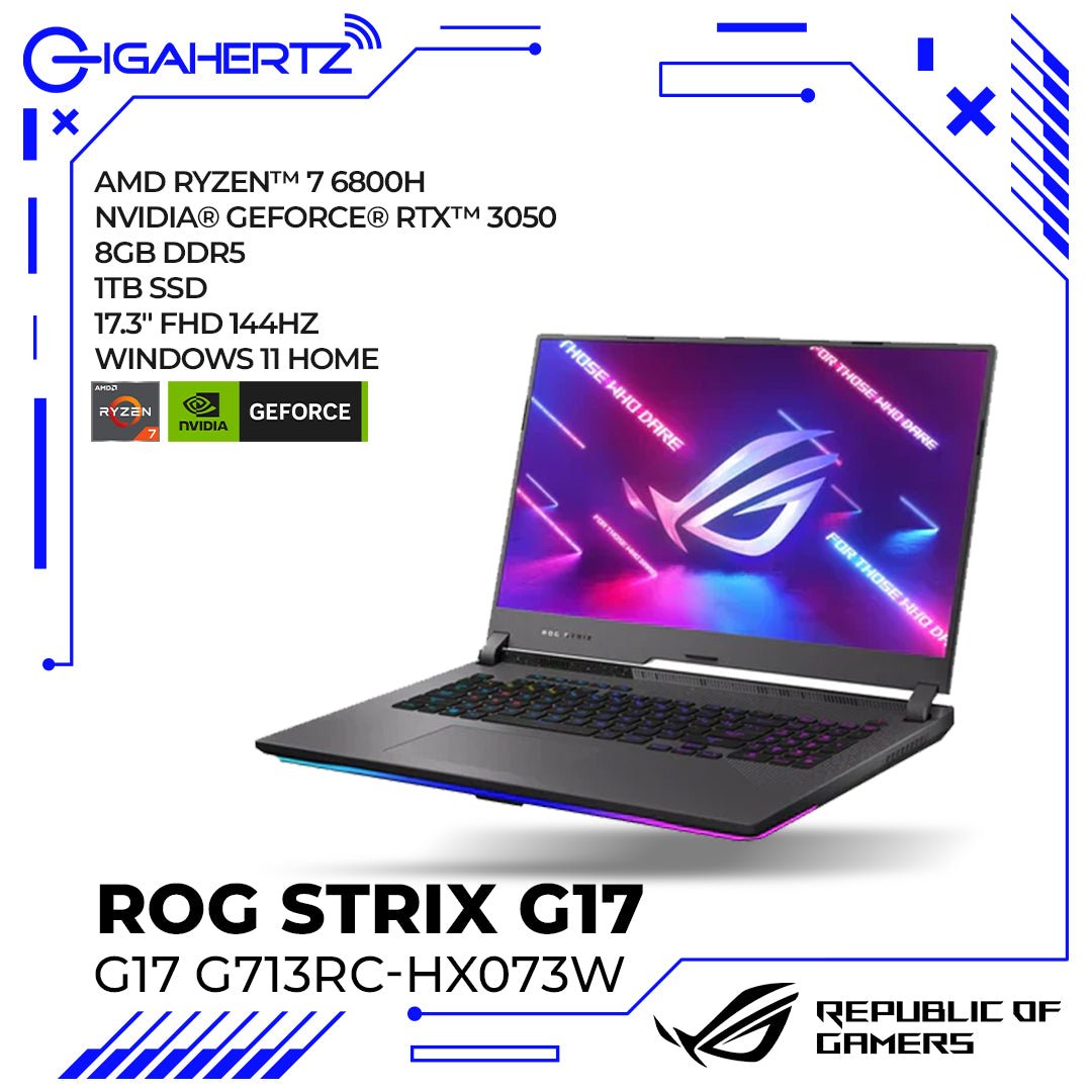 Asus ROG Strix G17 G713RC-HX073W | Ryzen 7 6800H | GeForce RTX 3050 ...