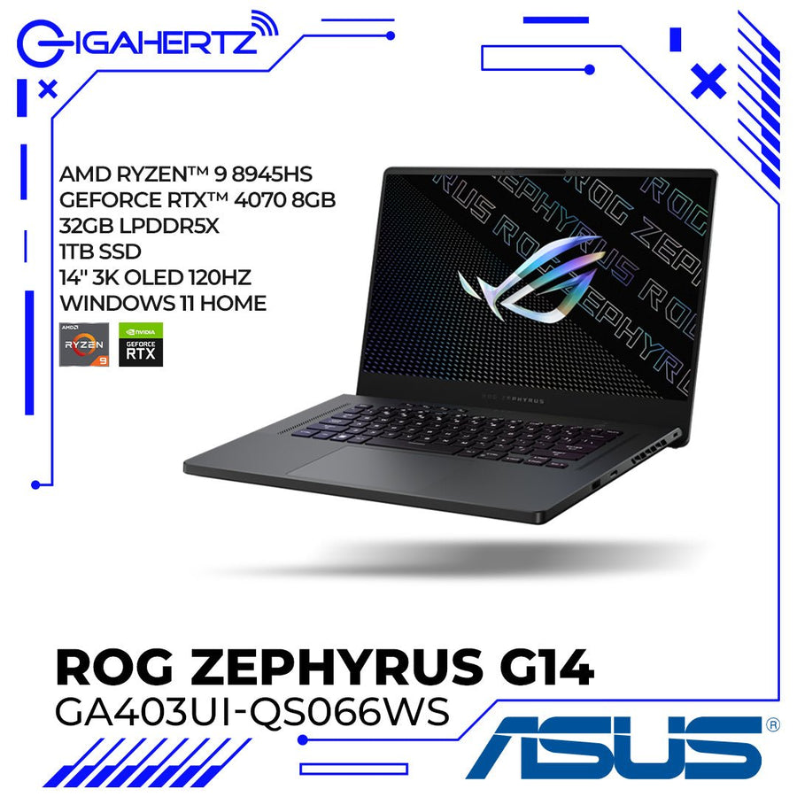 Asus ROG Zephyrus G14 GA403UI-QS066WS Gaming Laptop | 14" OLED | Ryzen ...
