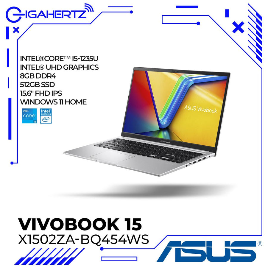 Asus Vivobook 15 X1502 X1502ZA-BQ454WS | 15.6" FHD | i5-1235U | UHD Graphics | 8GB RAM | 512GB ...