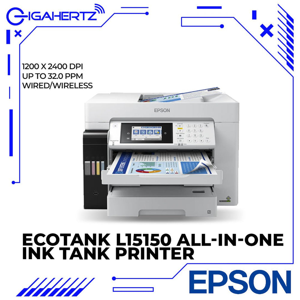 Epson EcoTank L15150 A3 Wi-Fi Duplex All-in-One Ink Tank Printer ...
