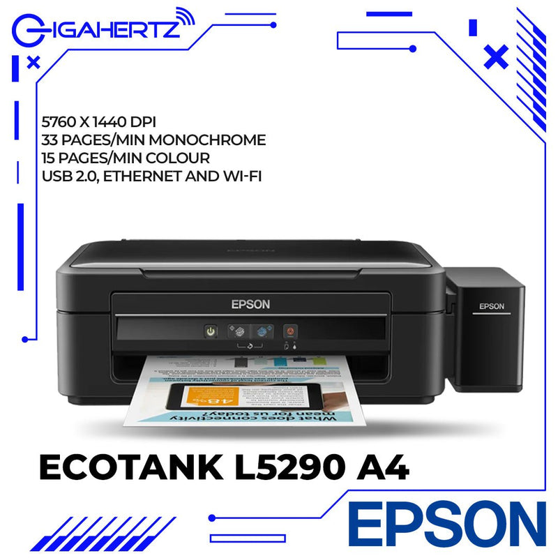 Epson EcoTank L5290 A4 Wi-Fi All-in-One Ink Tank Printer with ADF ...