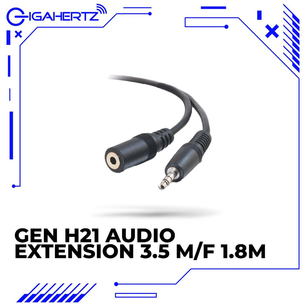 Gen H21 AUDIO EXTENSION 3.5 M/F 1.8M | Gigahertz