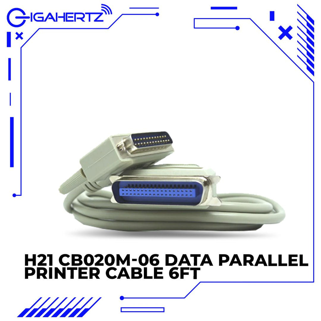 Gen H21 CB020M-06 Data Parallel Printer Cable 6FT | Gigahertz
