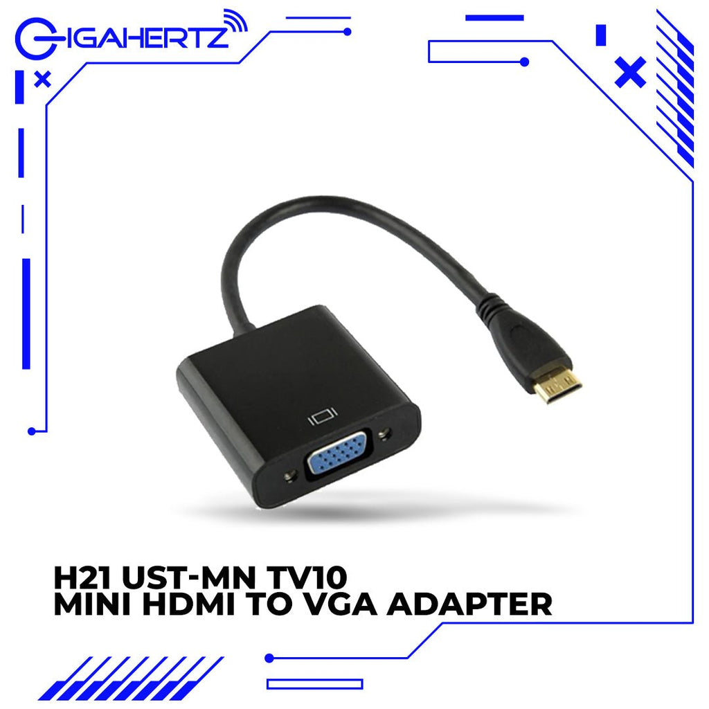 Gen H21 UST-MN TV10 Mini HDMI To VGA Adapter | Gigahertz