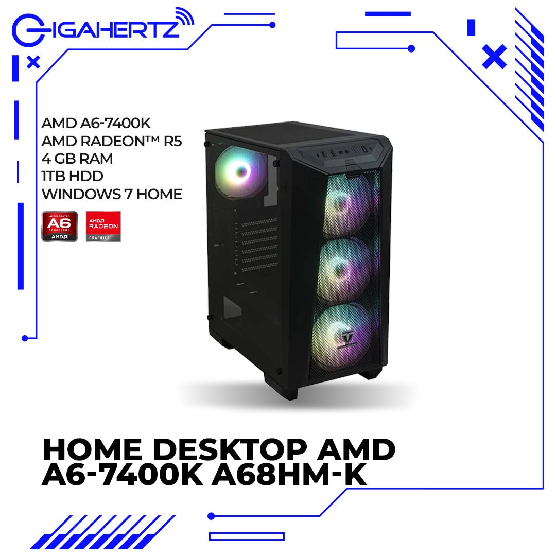 Giga Home Desktop AMD A6-7400K A68HM-K | Gigahertz