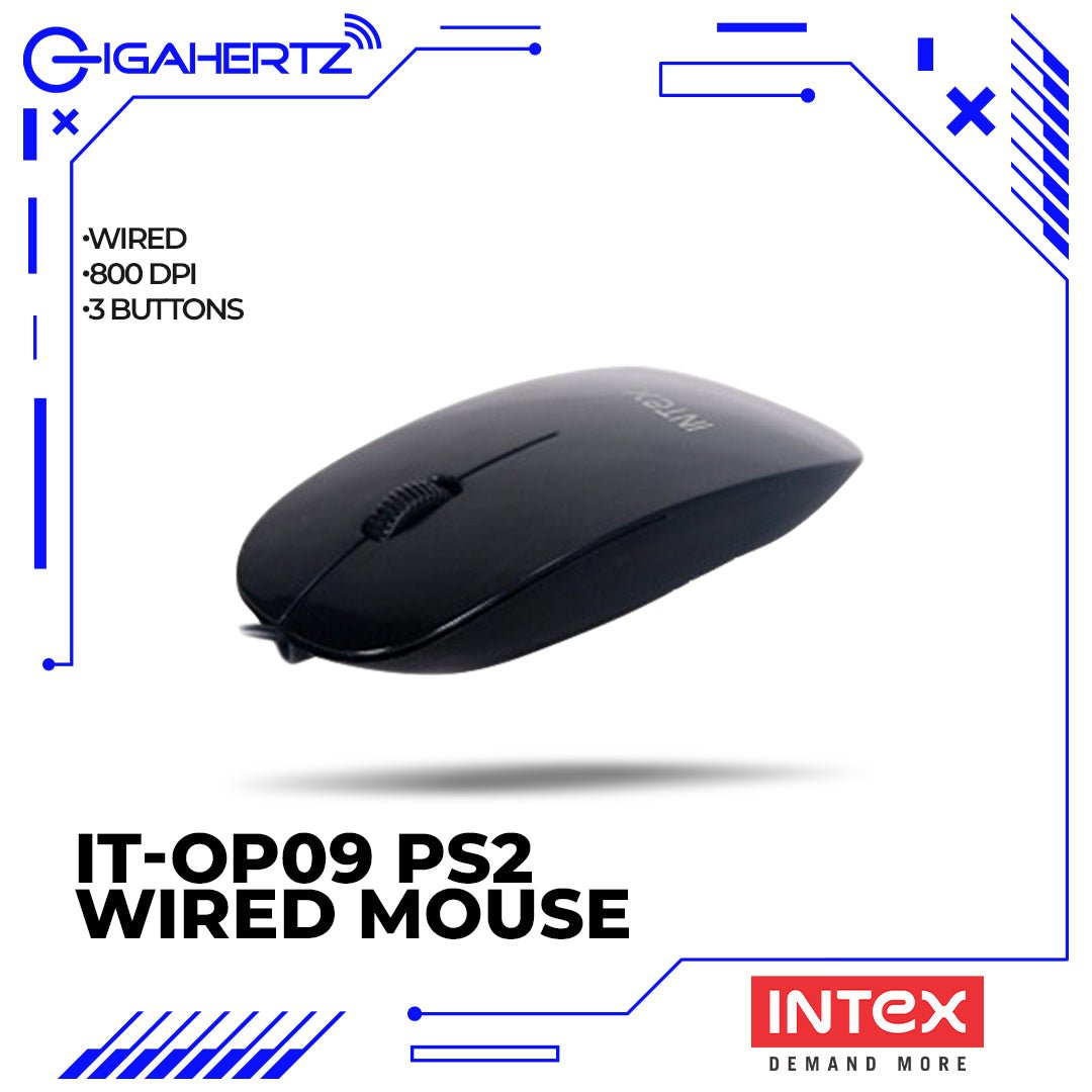 Intex IT-OP09 PS2 Wired Mouse | Gigahertz