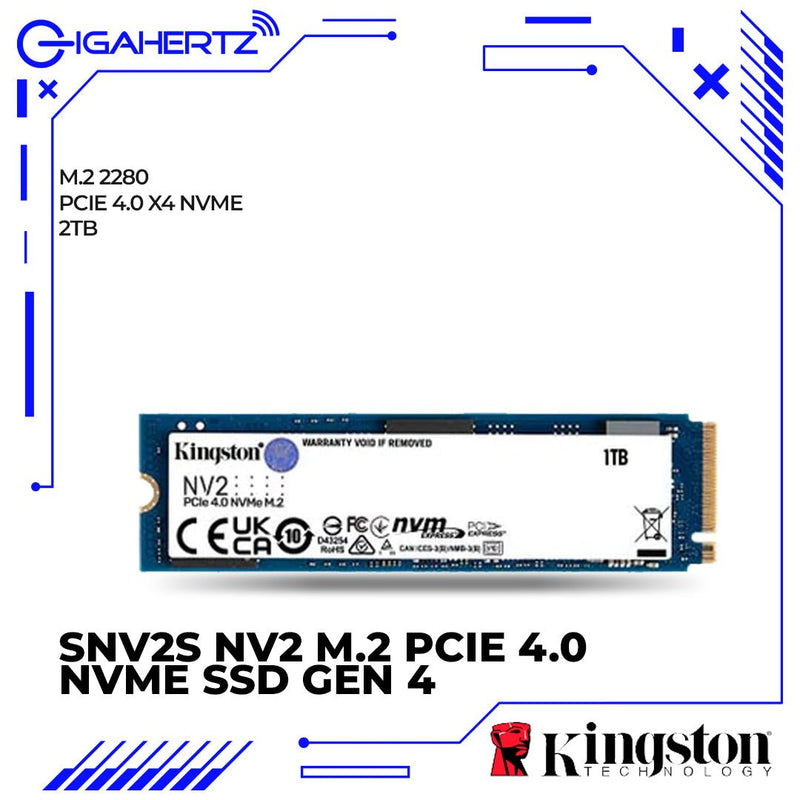 Kingston SNV2S NV2 M.2 PCIe 4.0 NVMe SSD Gen 4 | Gigahertz