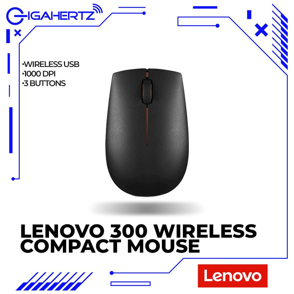 Lenovo 300 Wireless Compact Mouse | Gigahertz