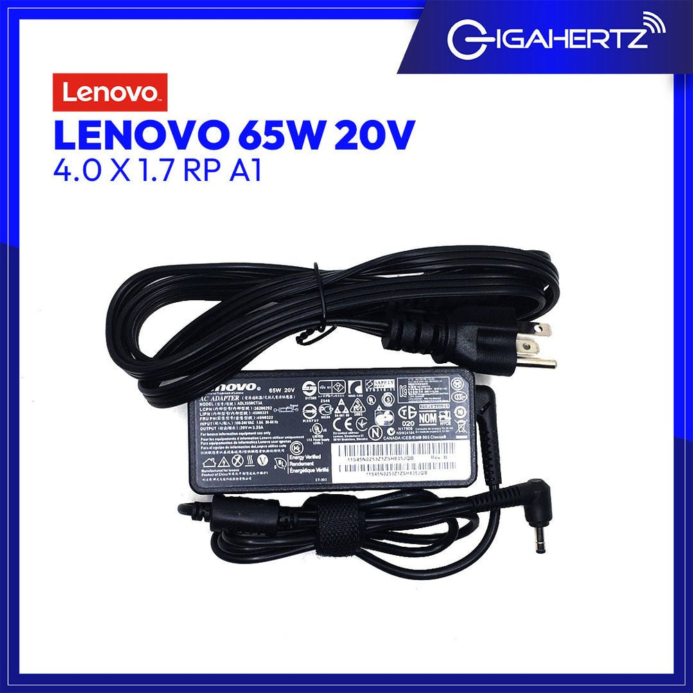 LENOVO Adapter 65W 20V 4.0 X 1.7 RP A1 | Gigahertz