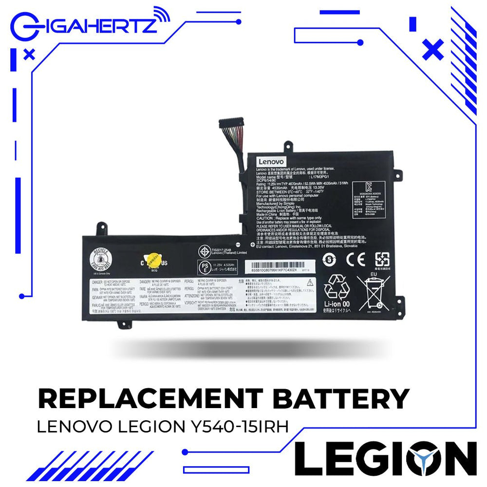 Lenovo Battery Legion Y540-15IRH WL - For Replacement Lenovo Legion ...