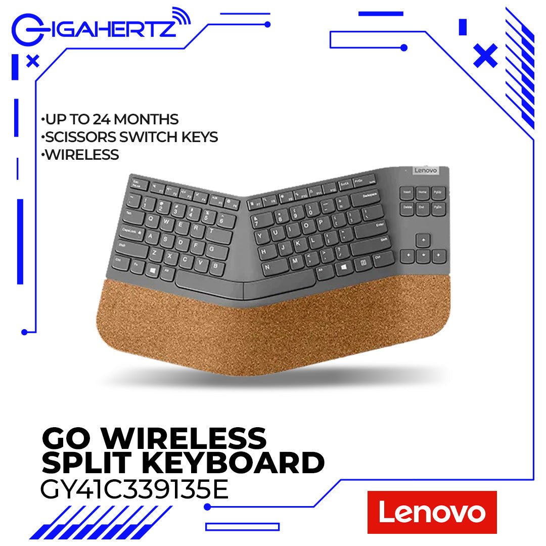 Lenovo Go Wireless Split Keyboard GY41C33913 | Gigahertz
