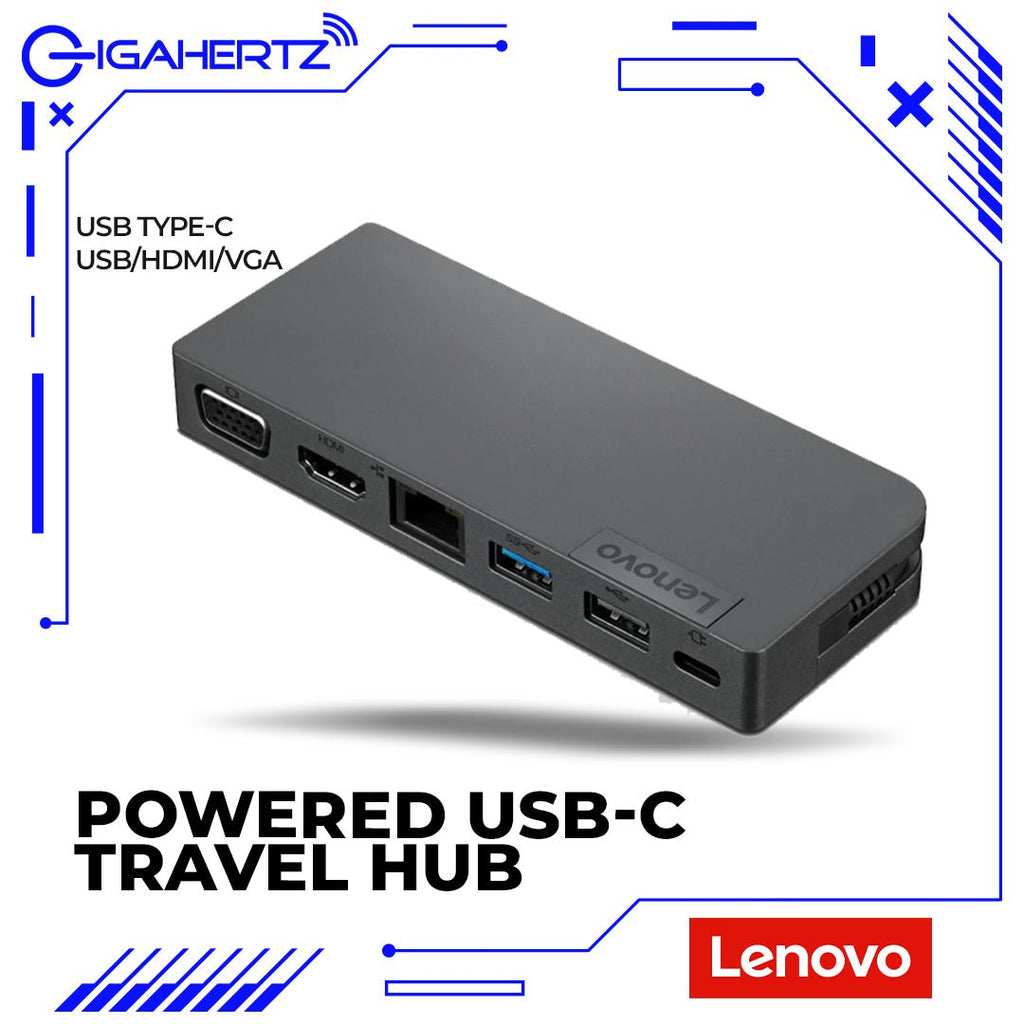 Lenovo Powered USB-C Travel Hub | Gigahertz
