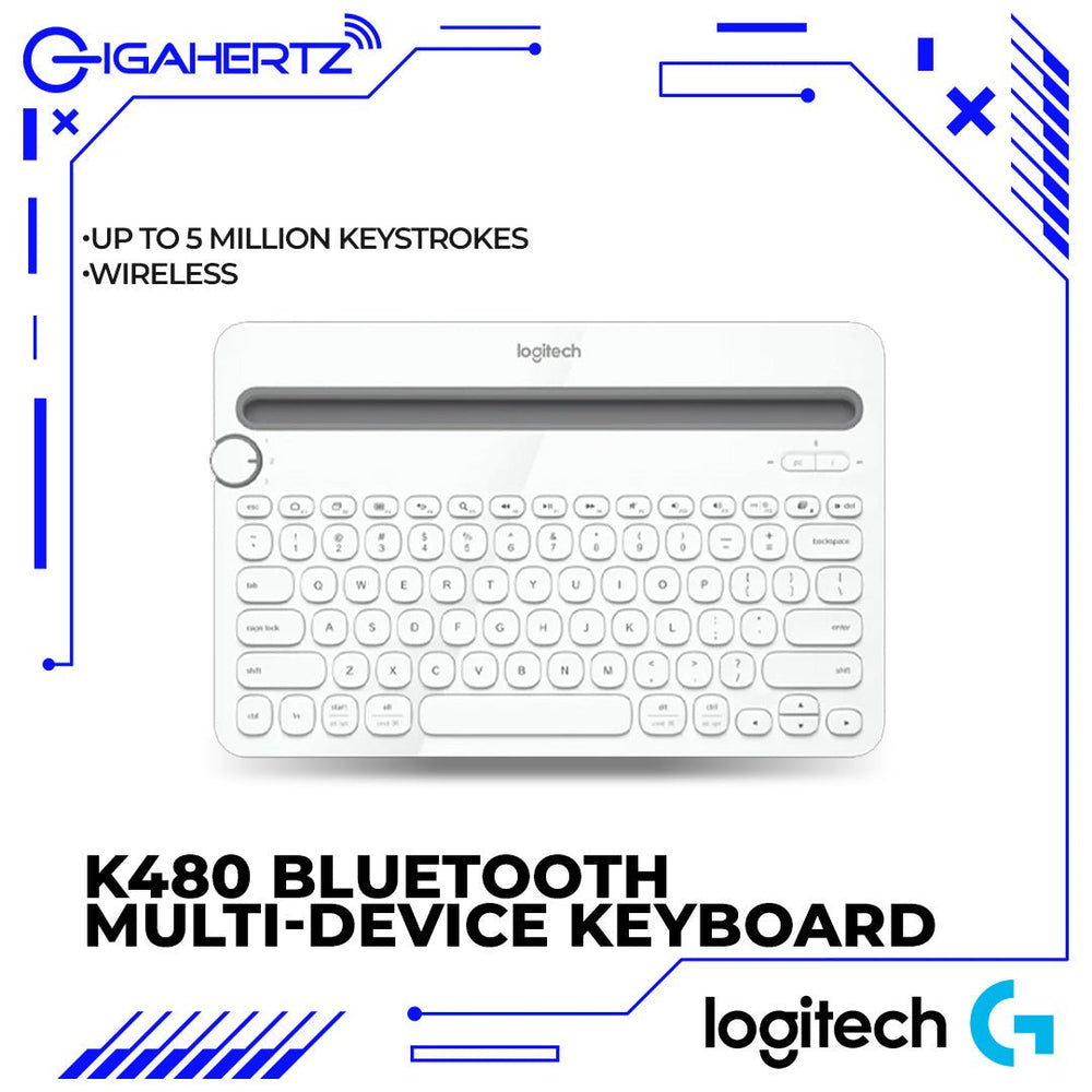 Logitech K480 Bluetooth Multi-Device Keyboard | Gigahertz