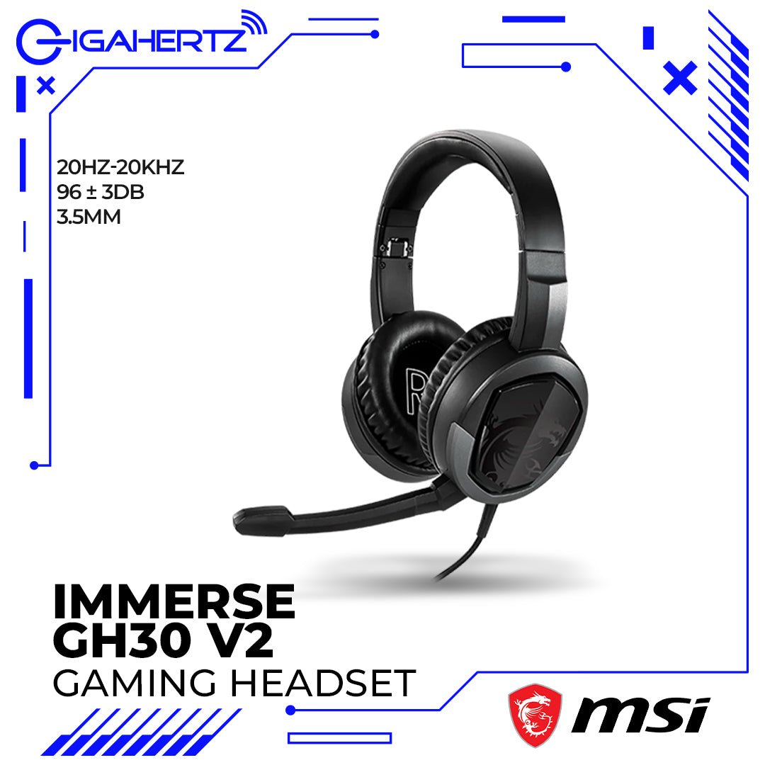 MSI Immerse GH30 V2 Gaming Headset | Gigahertz