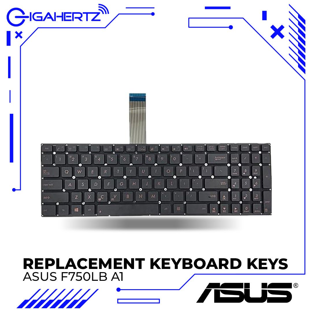 Replacement Asus Keyboard Keys F750LB A1 | Gigahertz