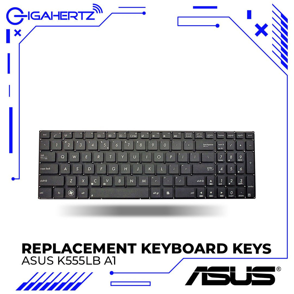 Replacement Asus Keyboard Keys K555LB A1 | Gigahertz