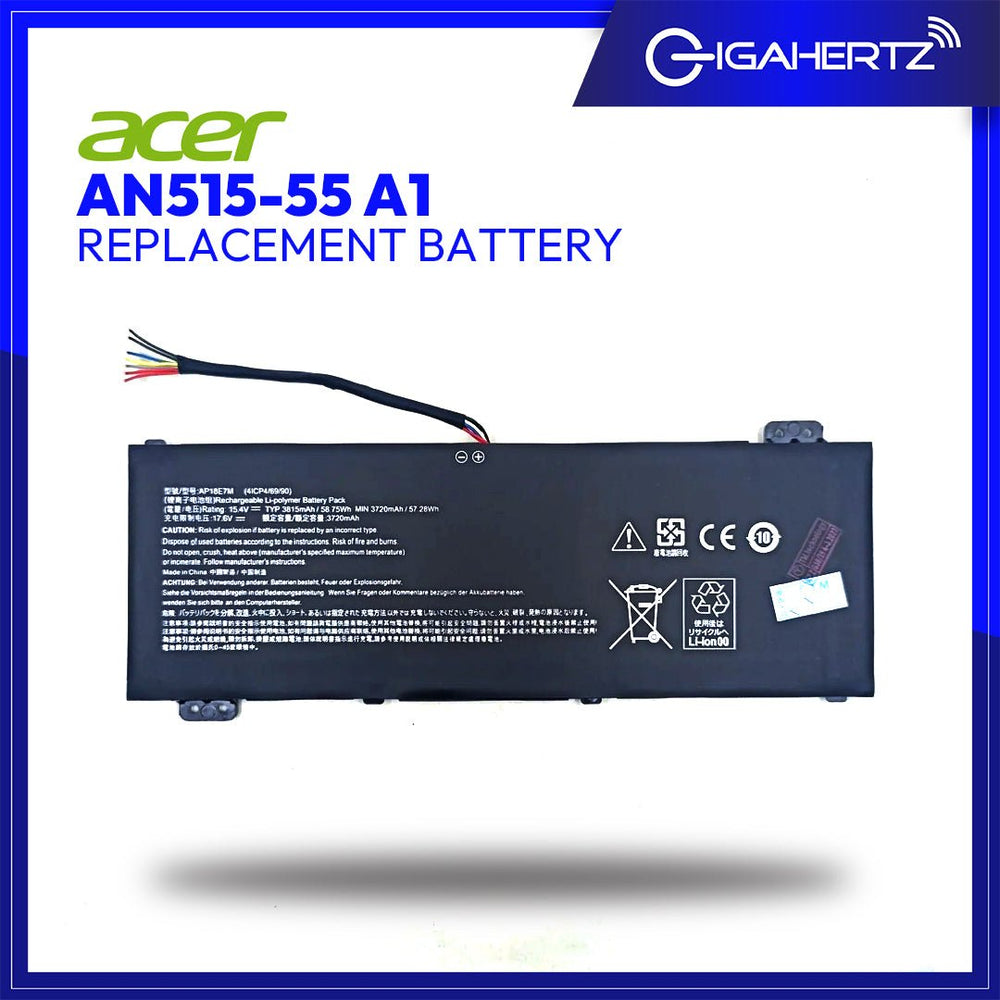Replacement Battery for Acer AN515-55 A1 | Gigahertz