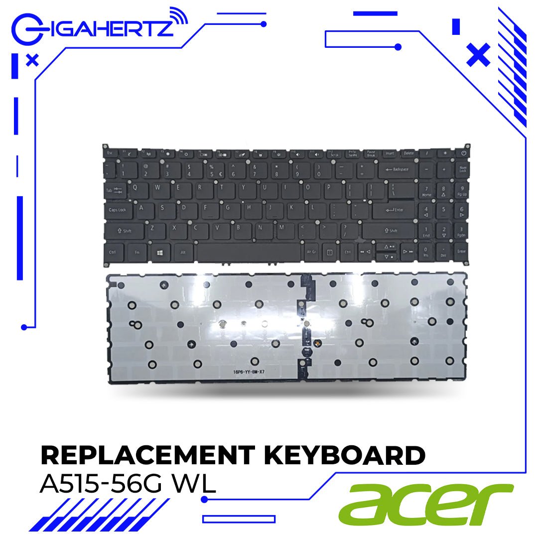 Replacement Keyboard for Acer A515-56G WL | Gigahertz