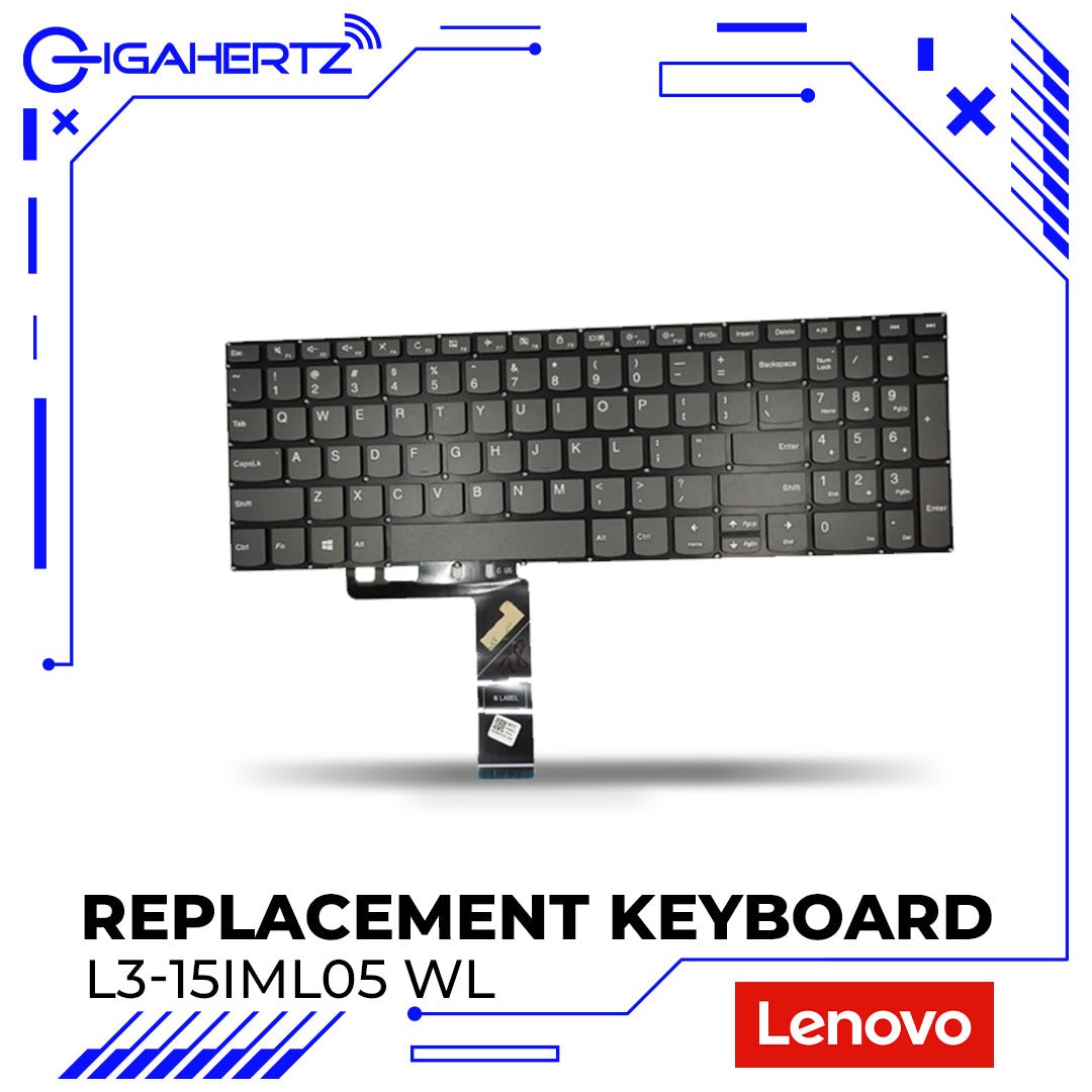 Replacement Keyboard for Lenovo L3-15IML05 WL | Gigahertz