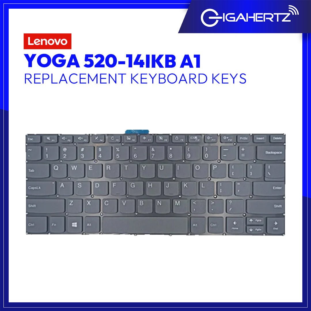 Replacement Keyboard Keys for Lenovo Yoga 520-14IKB A1 | Gigahertz