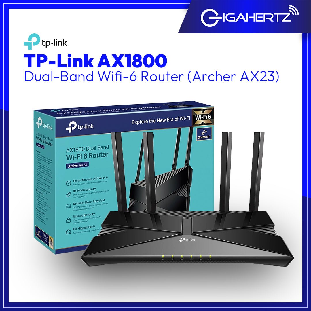 TP-Link AX1800 Dual-Band Wifi-6 Router (Archer AX23) | Gigahertz